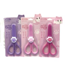Plastic Scissors bow Safe School Kids Student Scissors Safety Design ...