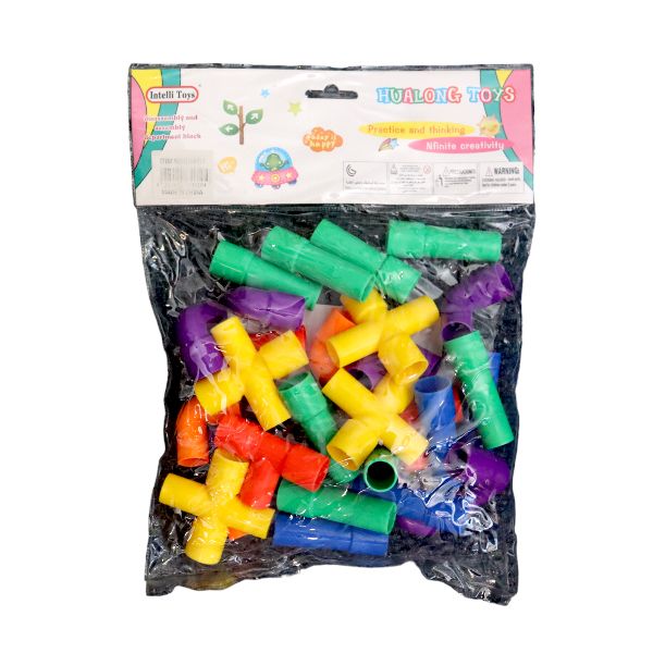 Tunnel DIY Bricks Toys Kids Educational Toy Pipe Blocks Training Toys ...