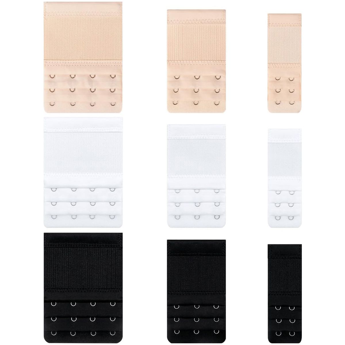 9 Piece Bra Extenders Hook Strap Bra Band Extension Elastic | Shop ...