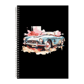 Sports Car 24 Lovers A4 Notebook for Men Trendy Graphic Design Present ...