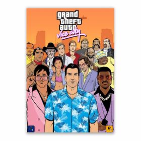 Grand Theft Auto Vice City Poster - A1 | Shop Today. Get it Tomorrow ...