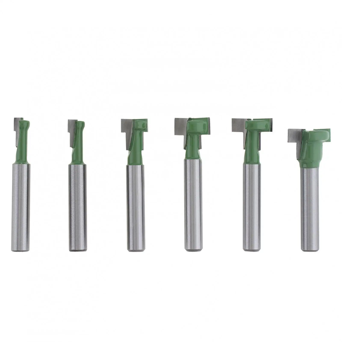 6pcs Tungsten Steel Keyhole Router Bits Set 1/4 Inch Shank Milling ...