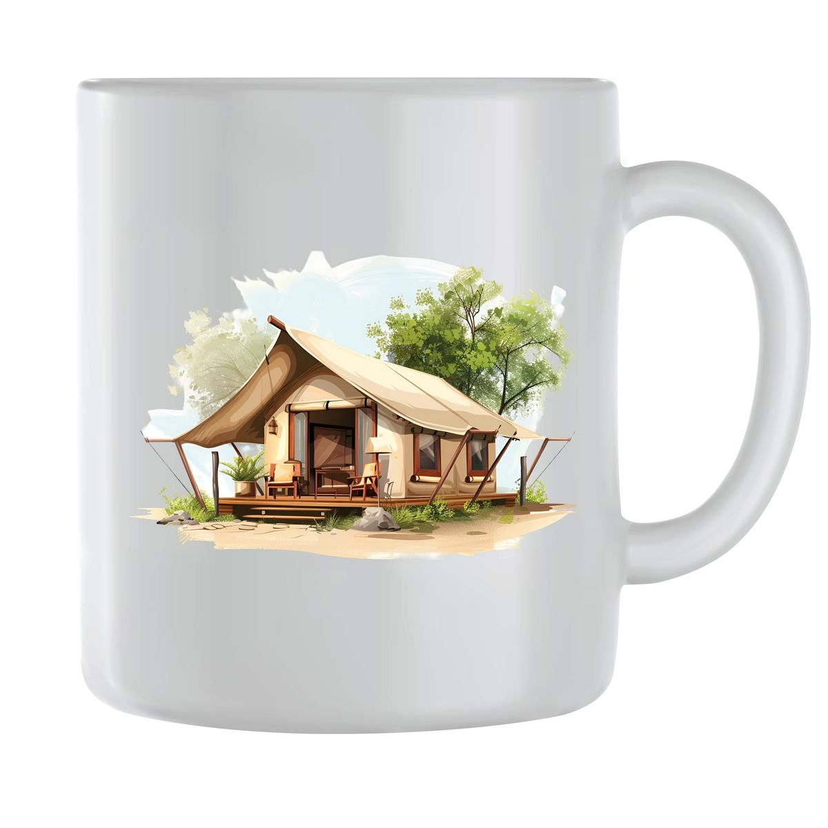 Glamping Coffee Mug for Men Women Trendy Safari Graphic Cup Design Gift ...