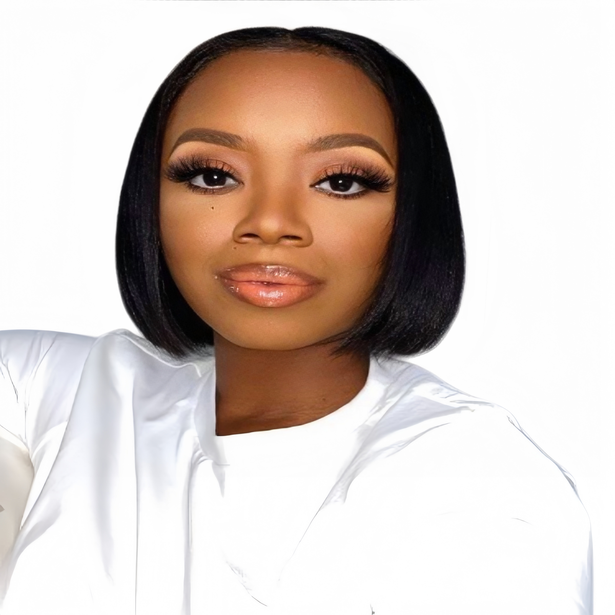 Marigold 4x4 Short Bob 8-inch Wig Frontal Human Hair Transparent Lace ...