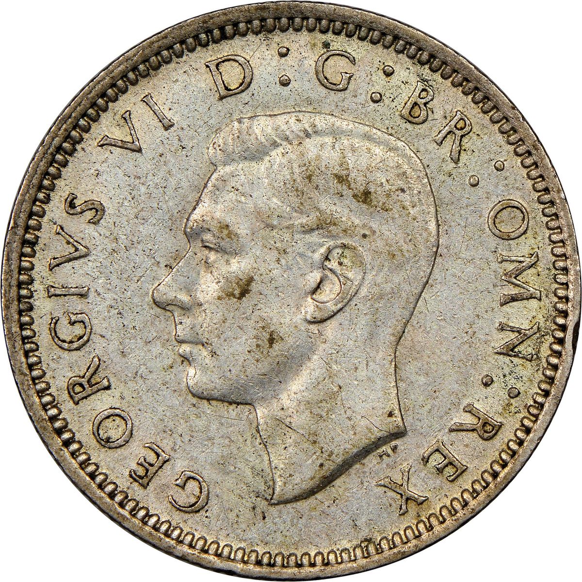 1946 United Kingdom 6 Pence King George VI 1st coinage | Shop Today ...