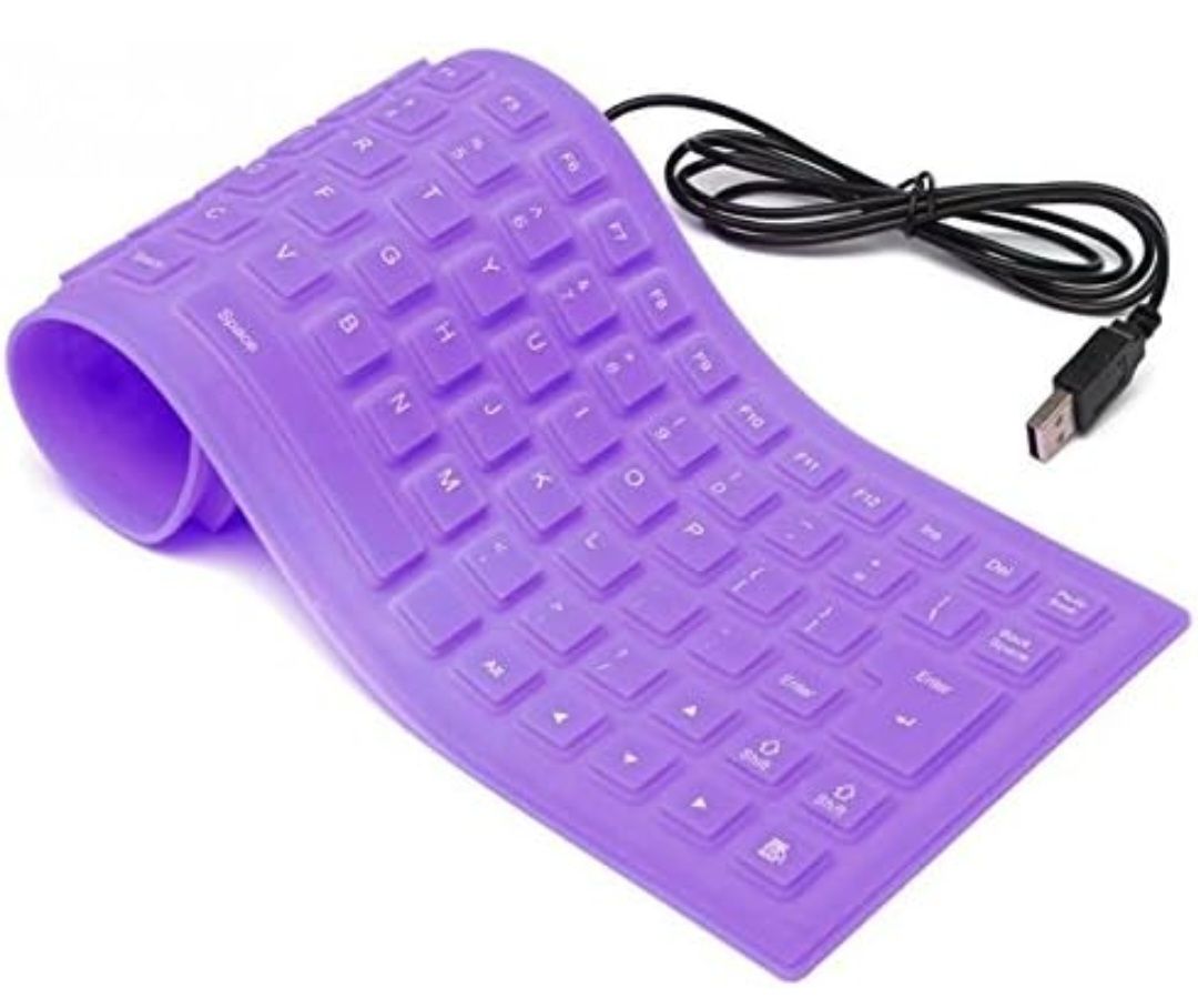 Portable flexible Ultra-slim wired keyboard Soft Silent Typing | Shop ...