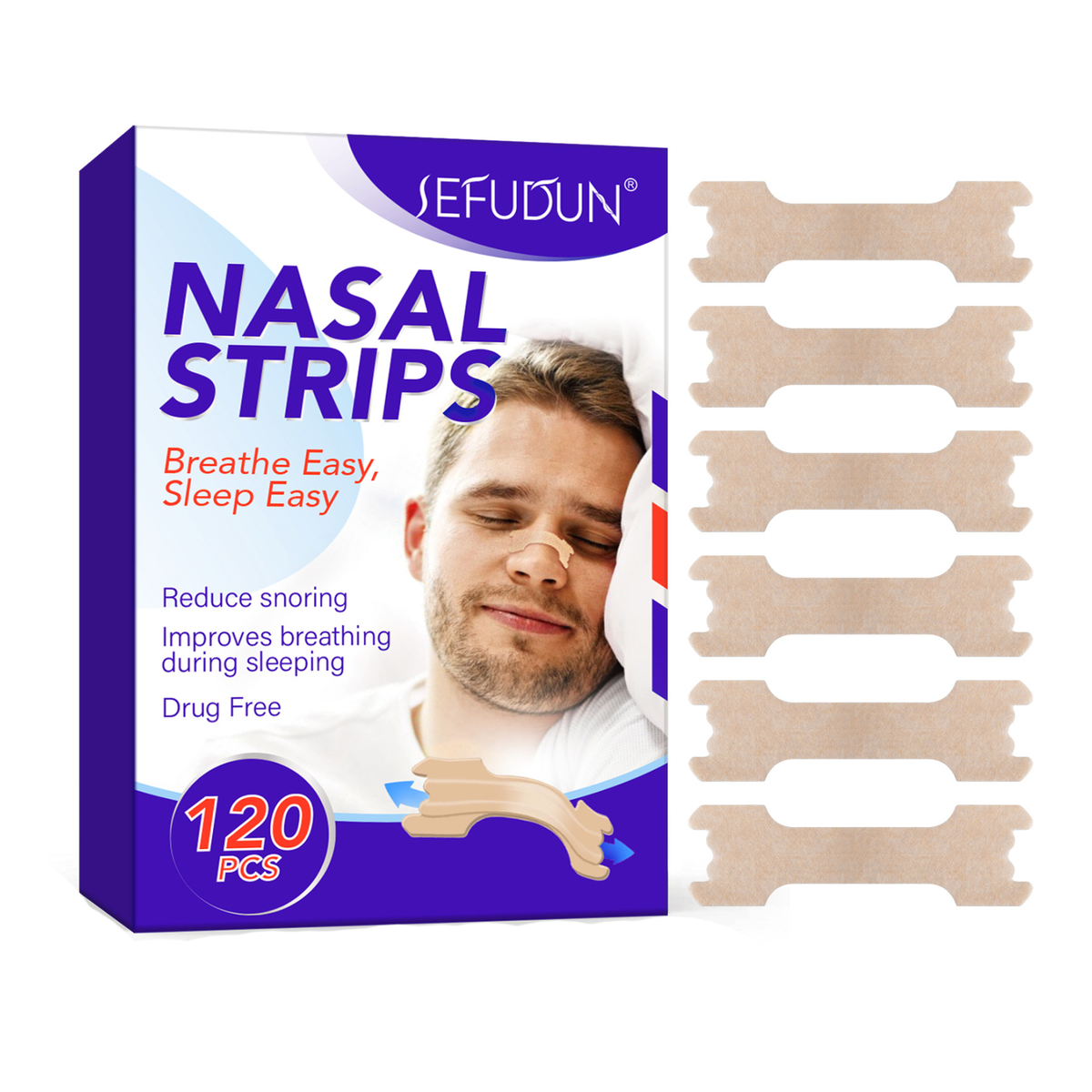 Nasal Strips - Reduce Snoring-Improves Breathing During Sleep | Shop ...