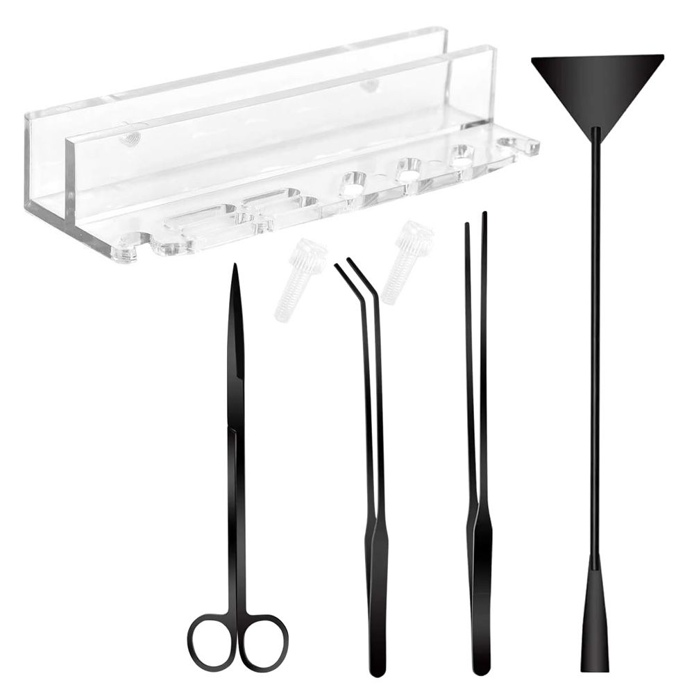 Pet Tool Rack & Anti-Rust Tweezers For Aquarium,Fish Tank Accessories 7 ...