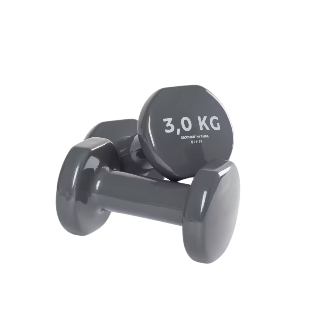 Nyamba 3 Kg Fitness Dumbbells Twin-Pack - Grey | Shop Today. Get it ...
