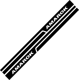 Amarok Stripe Vinyl Sticker Kit Black | Shop Today. Get it Tomorrow ...