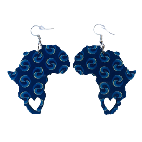 Africa Map Earrings Jewelries | Brass African Map Earrings | African