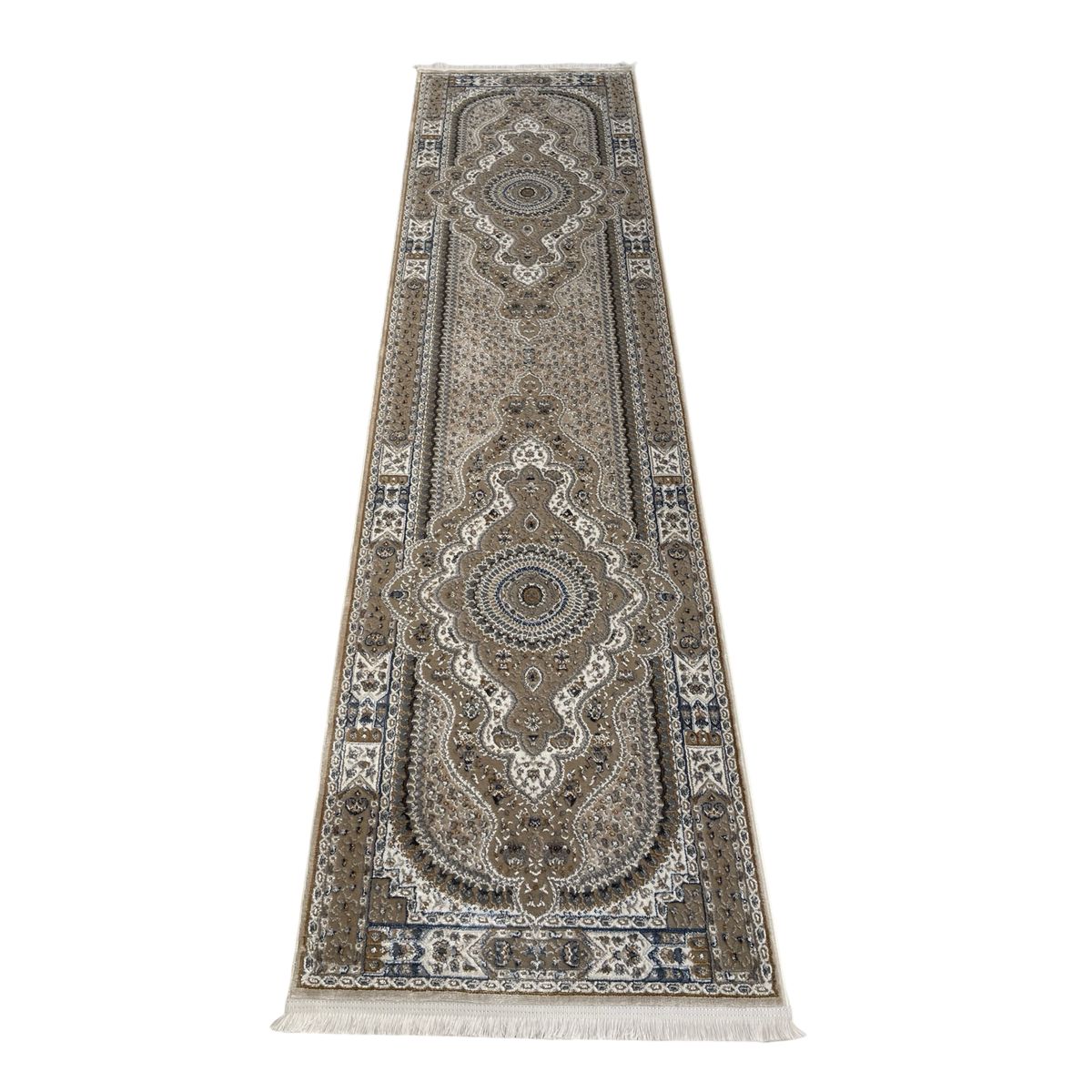 Aman Rugs Oriental Persian Floral Passage Runner/Rug - Beige - 300 x 80 ...