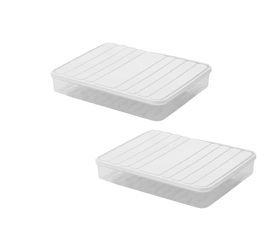 Transparent Halfmoon Dumpling Food Preserving Storage Container - Pack ...