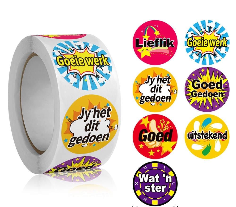 Afrikaans school teacher pupil motivational goeie werk sticker 25mm ...