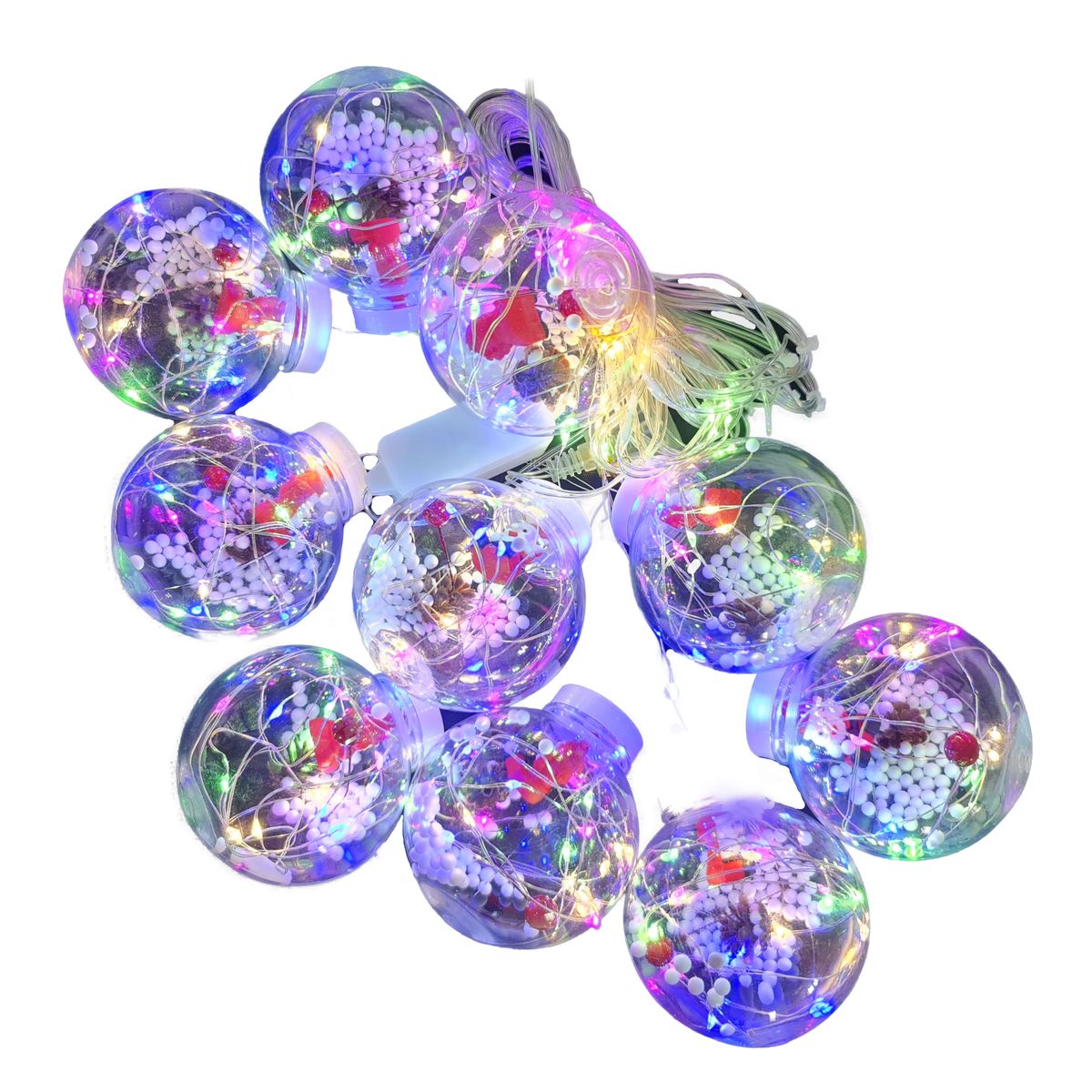 Snow Globe Christmas Bulb Light - Traditional Christmas decoration ...