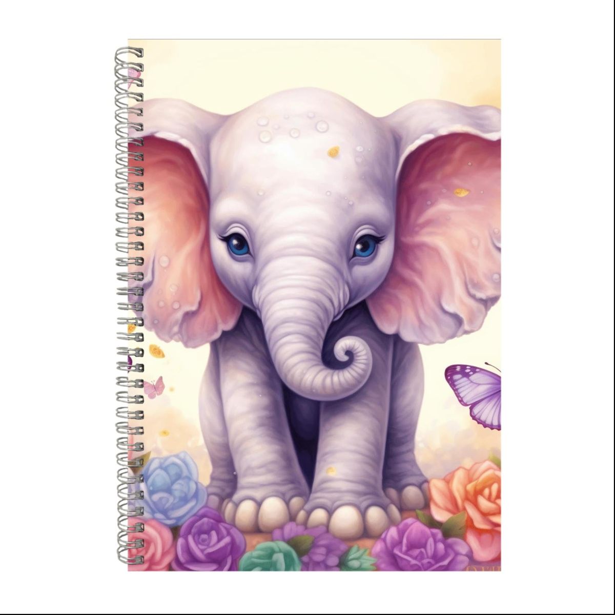 Floral Spring Elephant 4 Gift Idea A4 Notepad 239 | Shop Today. Get it ...