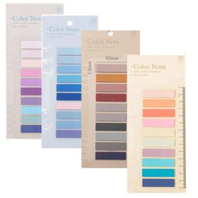 Craft Stationery Ruler Colour Index Memo Pad Sticky Notes Set of 4 ...