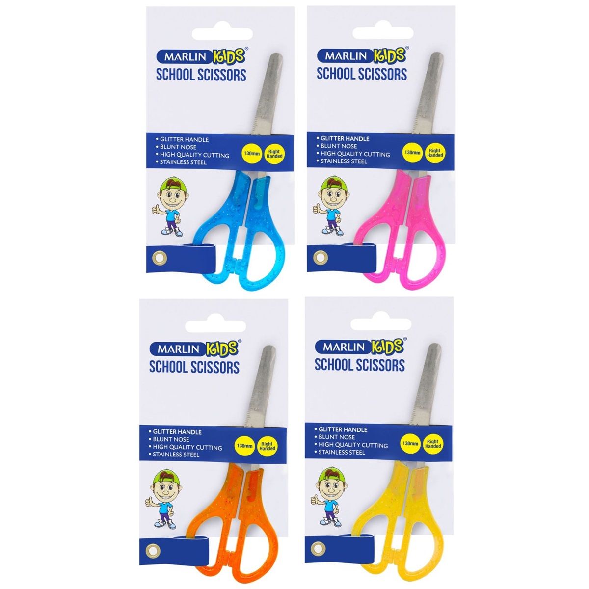 Marlin Kids: Blunt Nose School Scissors (Set of 4) | Shop Today. Get it ...