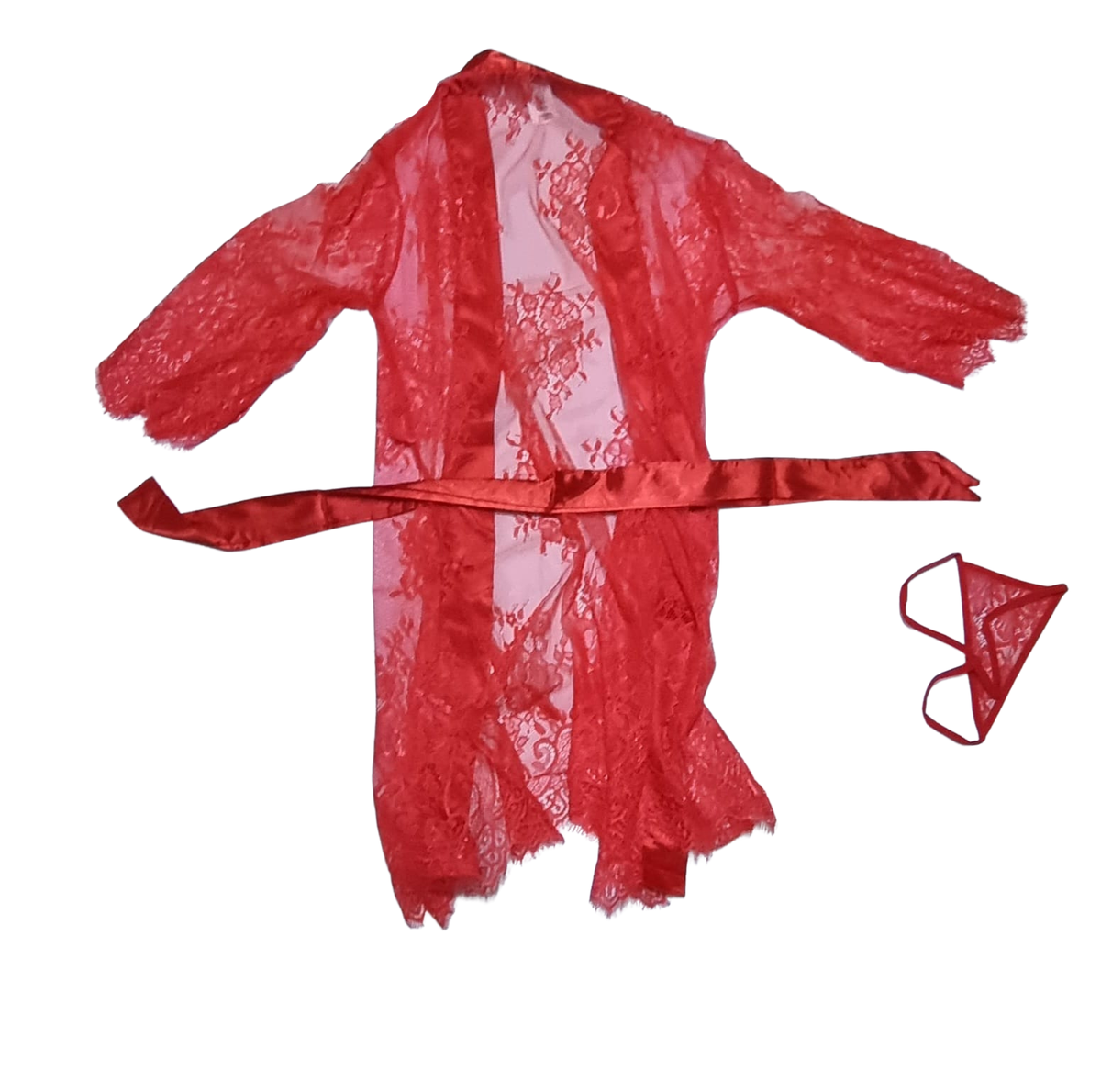 Red Lace Gown with Matching G-String | Shop Today. Get it Tomorrow ...