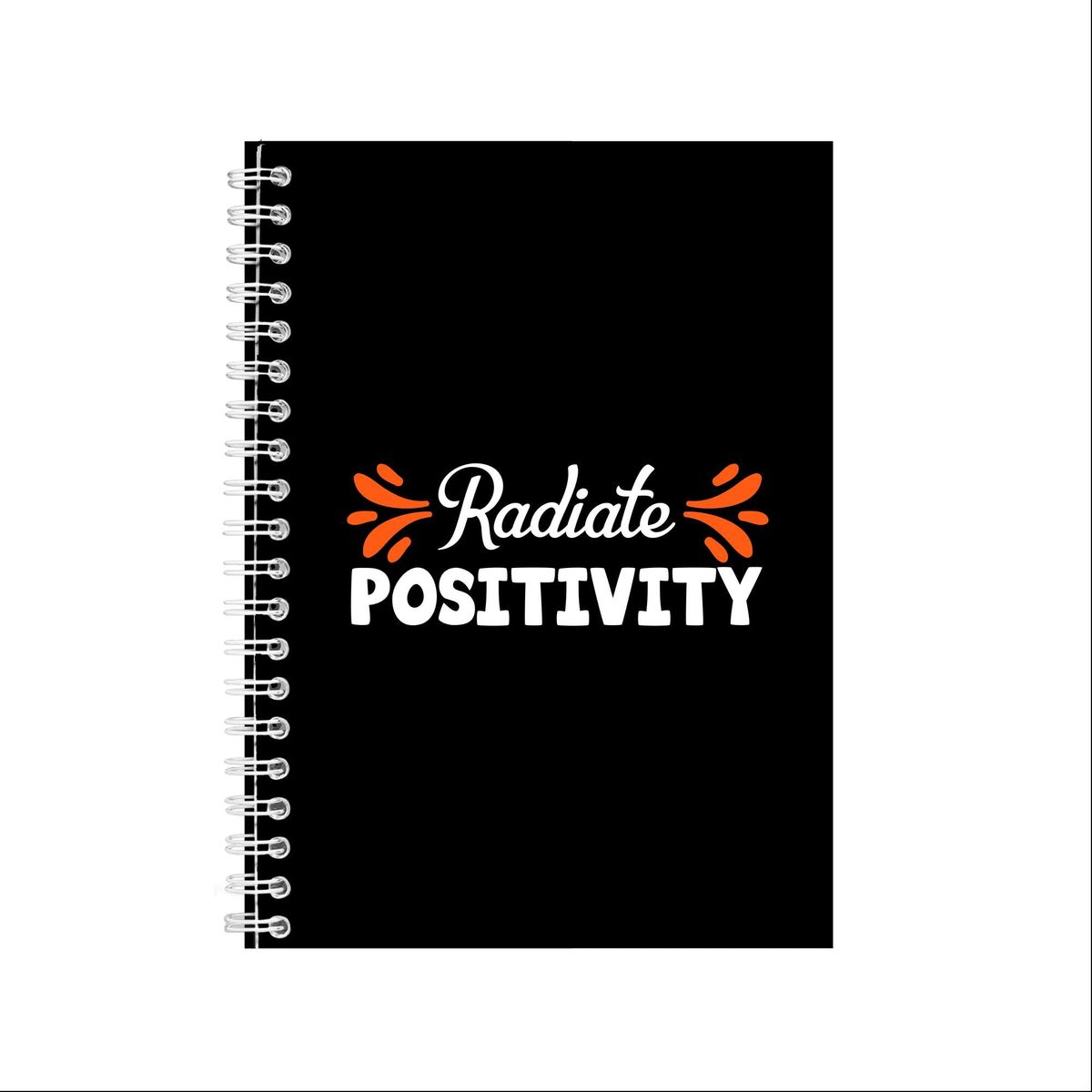 Radiate Positivity Notebook Inspirational Gift Idea A5 Notepad 131 ...