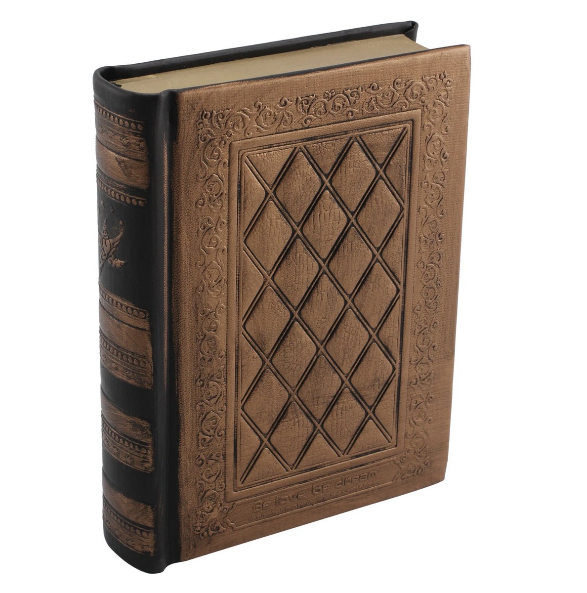 Craft Journal Faux Leather Blank Hard Cover Vintage Notebook (17.6cm ...