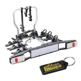 Bicycle Rack - Car Trunk Aluminum Rear Hitch 3 Bike Rack & Gel Key ...