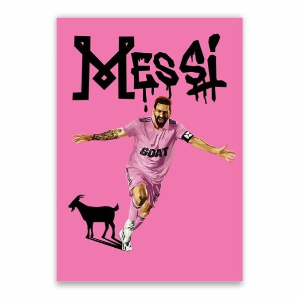 Messi Inter Miami Goat Poster - A1 | Shop Today. Get it Tomorrow ...