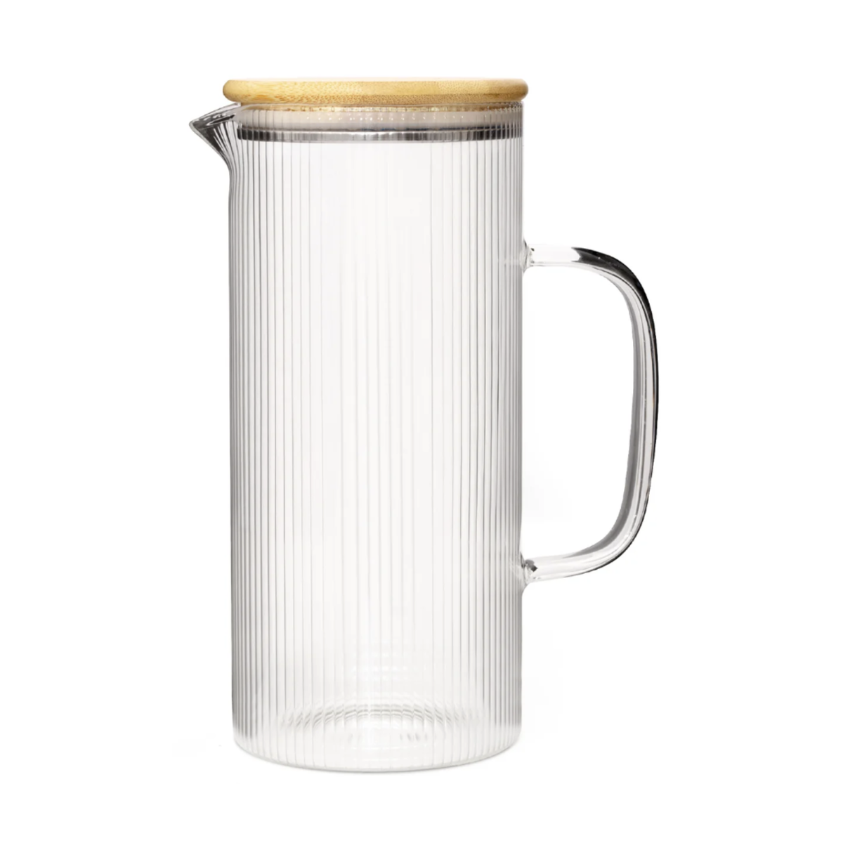 Nordic Inspired Glass Jug with Bamboo Lid 1.2L | Shop Today. Get it ...