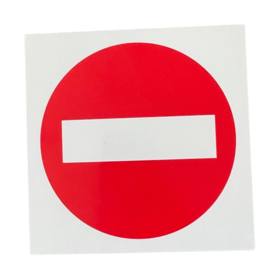 No Entry Sign 15 cm X 15 cm By John Frank Apparel | Shop Today. Get it ...
