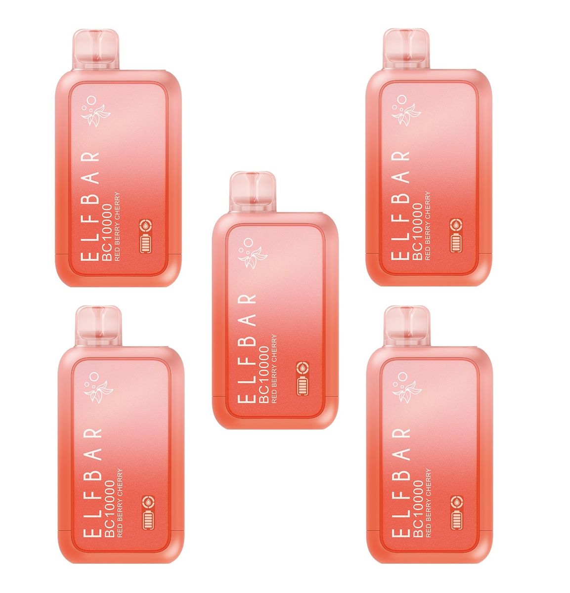Elf Bar 10000 Puffs Disposable Vape - Red Berry Cherry - 5 Pack | Shop ...