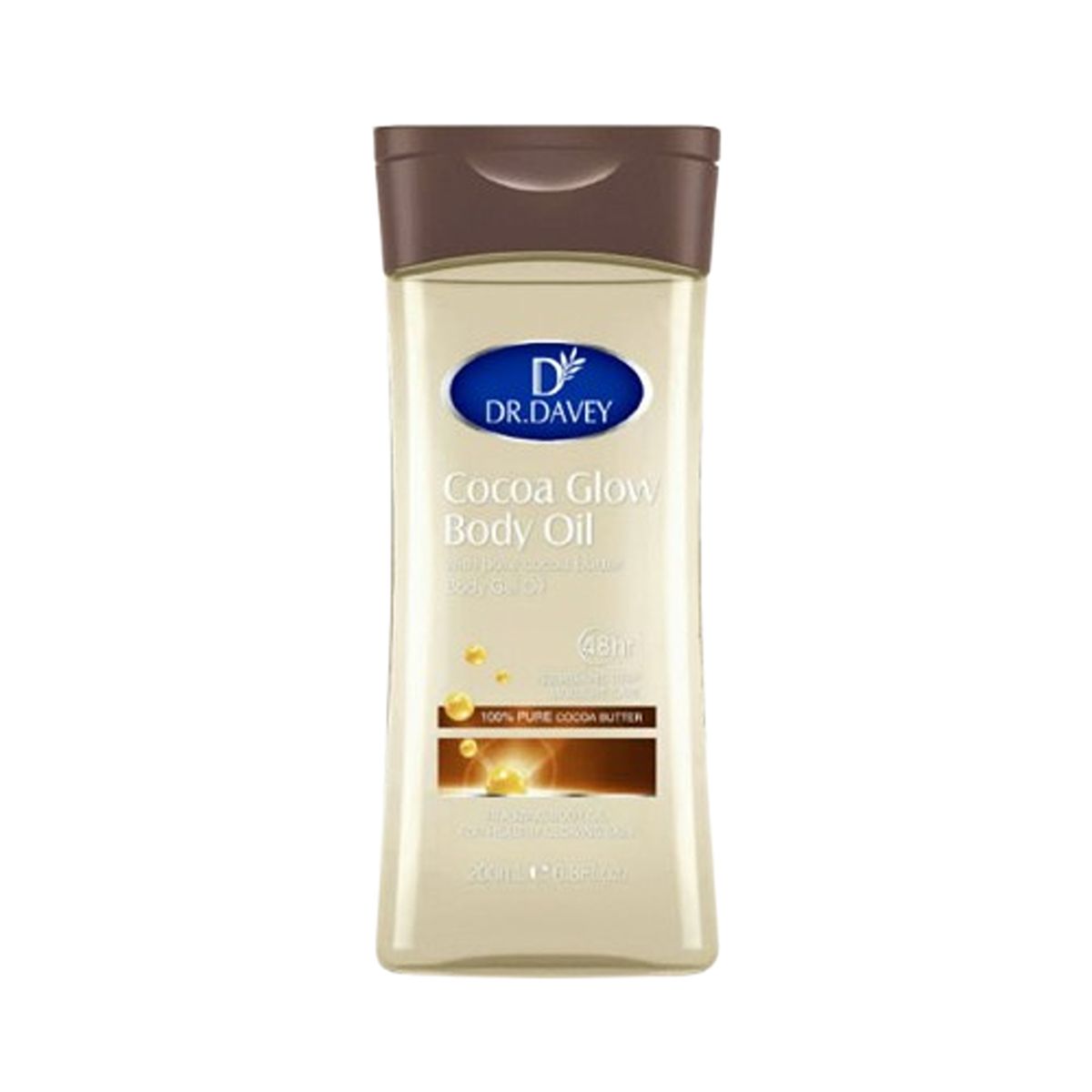 Dr Davey Cocoa Glow Body Oil + with Pure Cocoa Butter Body Gel Oil ...