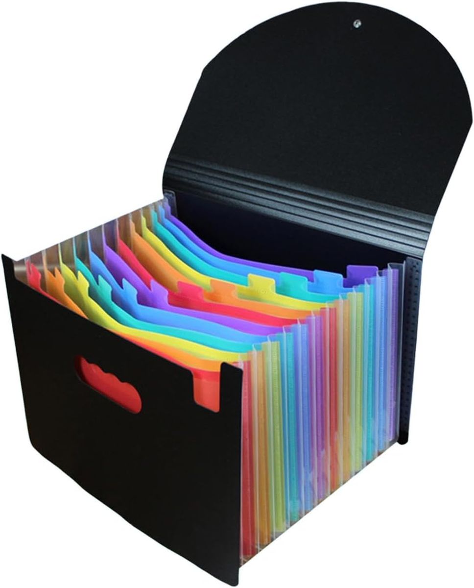 Large Capacity Pockets Classified File Folder Telescopic Standing ...