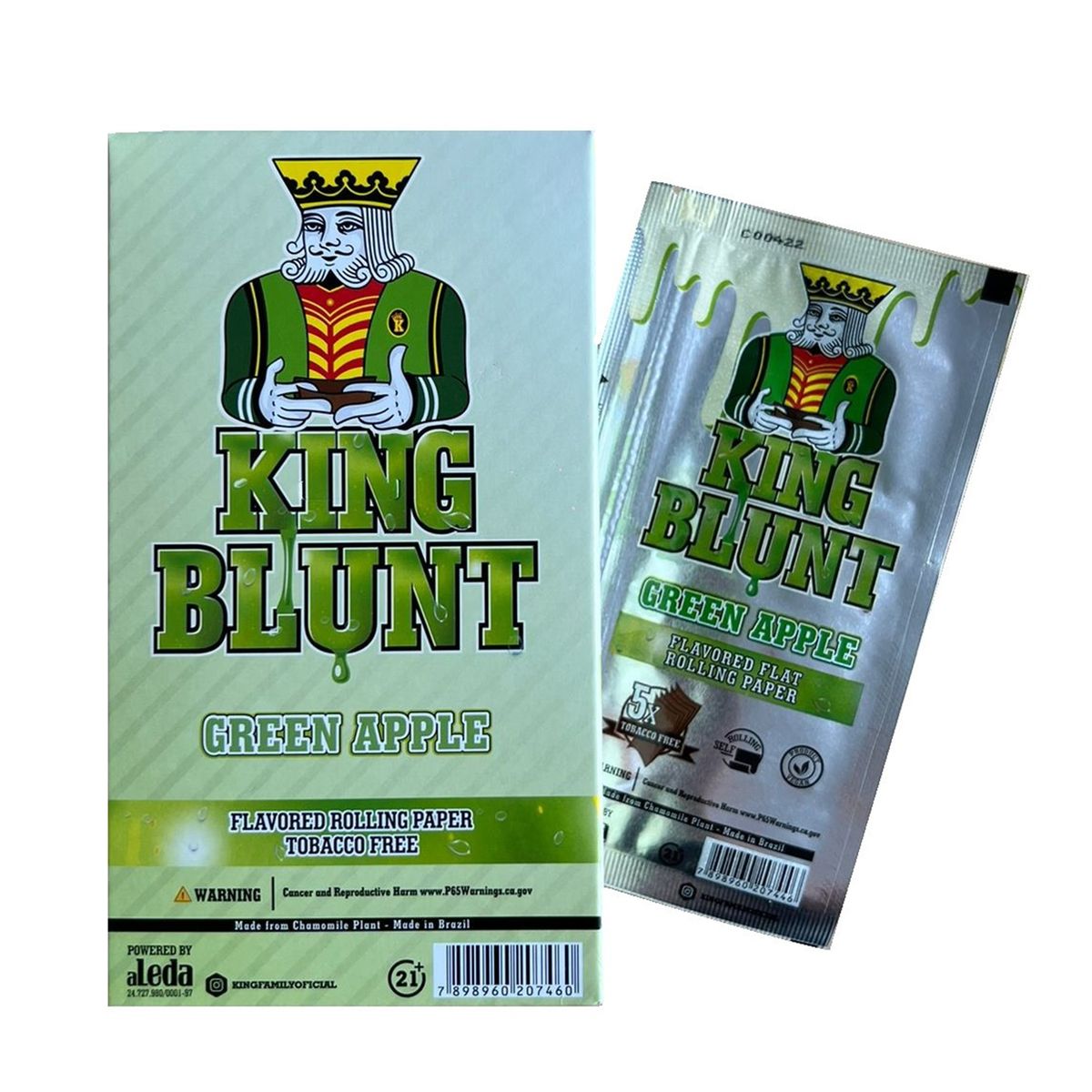 King Blunt Flavoured Flat Rolling Paper - Green Apple | Shop Today. Get ...