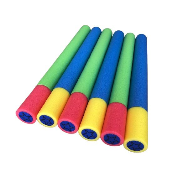 Foam Tube Water Blaster Pool Guns - 54cm Assorted Colours (Set of 6 ...