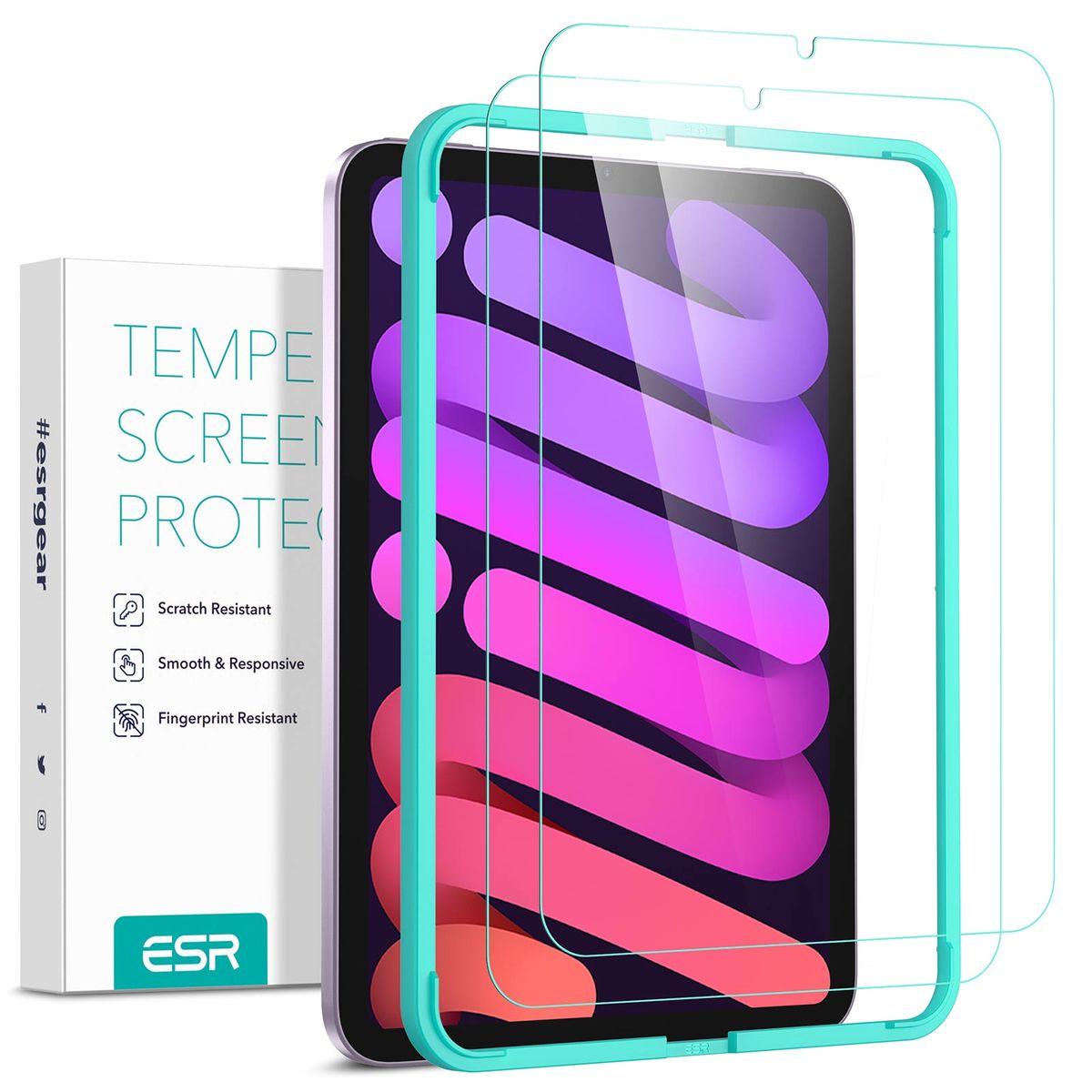 ESR Tempered Glass Screen Protector Compatible with iPad Mini 7 / iPad ...