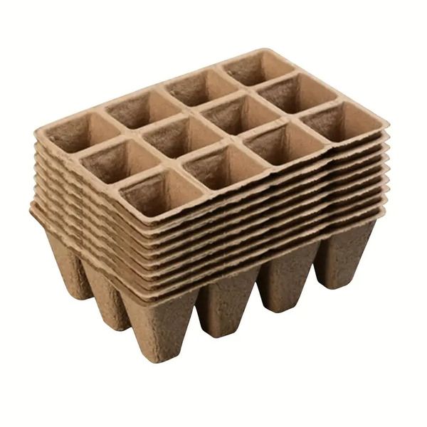Bulk Biodegradable Seedling Cell Trays - 120 Piece Compostable Cells ...