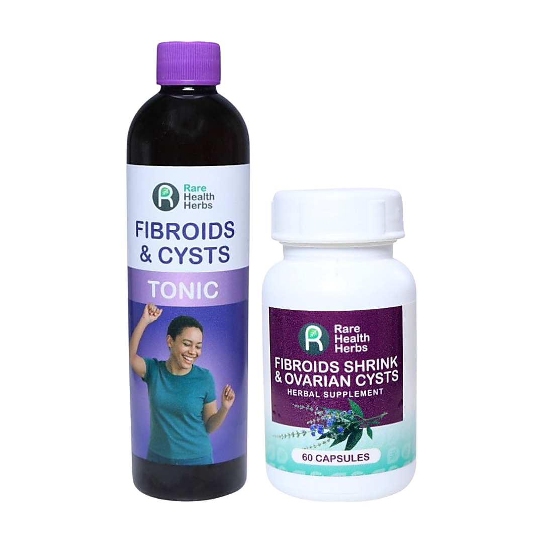Rare Health Herbs Fibroids & Cysts Tonic and Fibroids & Cysts Capsules ...