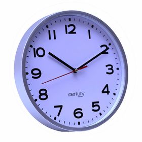 Century Clocks Smart Silver Wall Clock 25cm | Shop Today. Get it ...