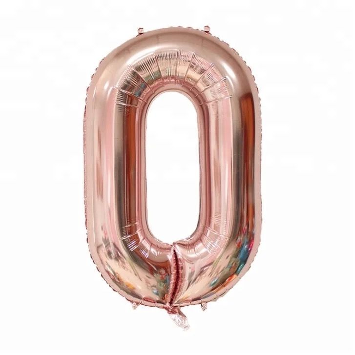 Rose Gold Number Helium Balloon - 102cm | Shop Today. Get it Tomorrow ...