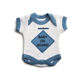 Snookums Baby On Board Sign - Babygrow Blue | Shop Today. Get it ...