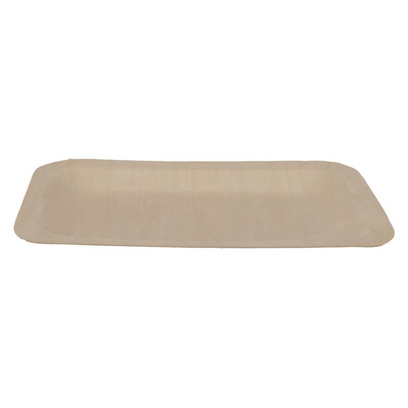 Regent Disposable Wooden Rectangular Plates 10 Pieces -190x130x10mm ...