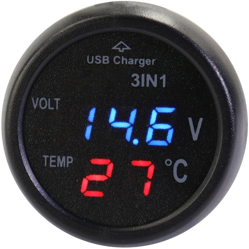 3-in-1 Multifunctional Digital LED Car Voltmeter | Shop Today. Get it ...