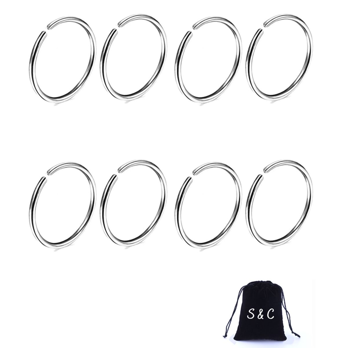 s-c-round-circular-stainless-steel-nose-rings-set-of-8-silver-shop