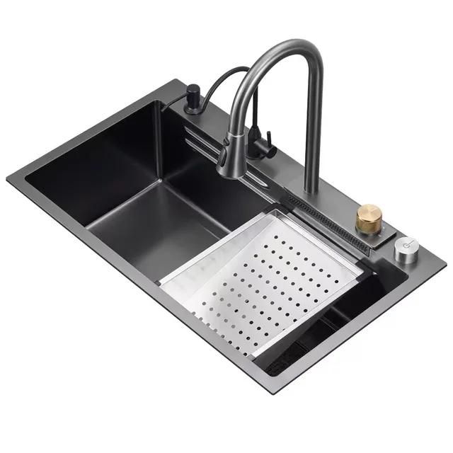 Stylish and Unique Complete Kitchen Modern Sink Waterfall | Shop Today ...