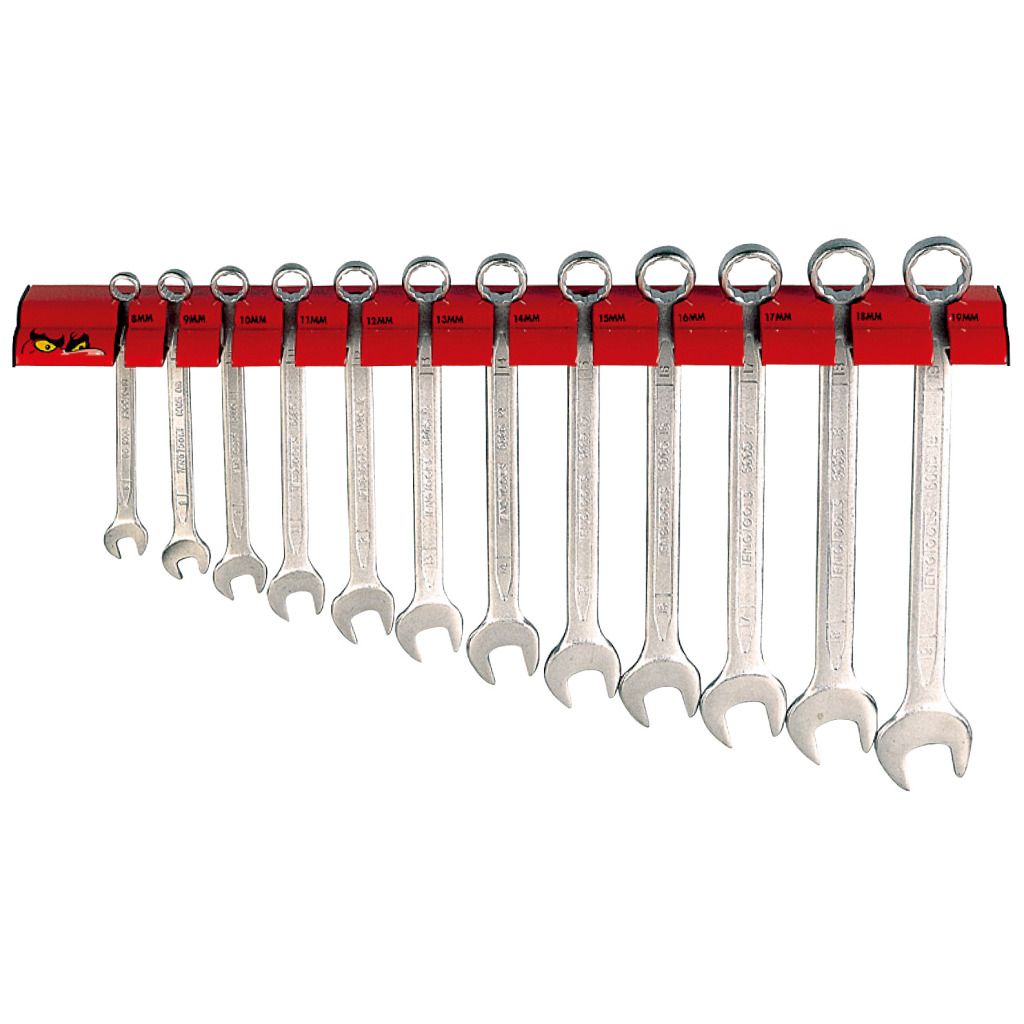 Teng Tools - 12 Piece Combination Spanner Set Wall Rack | Shop Today ...