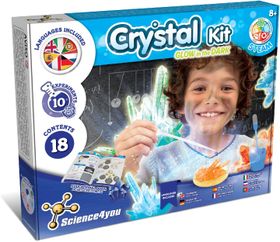 Science4you - Crystal Kit - Grow Glow Crystal, STEM Toy for Kids, Ages ...