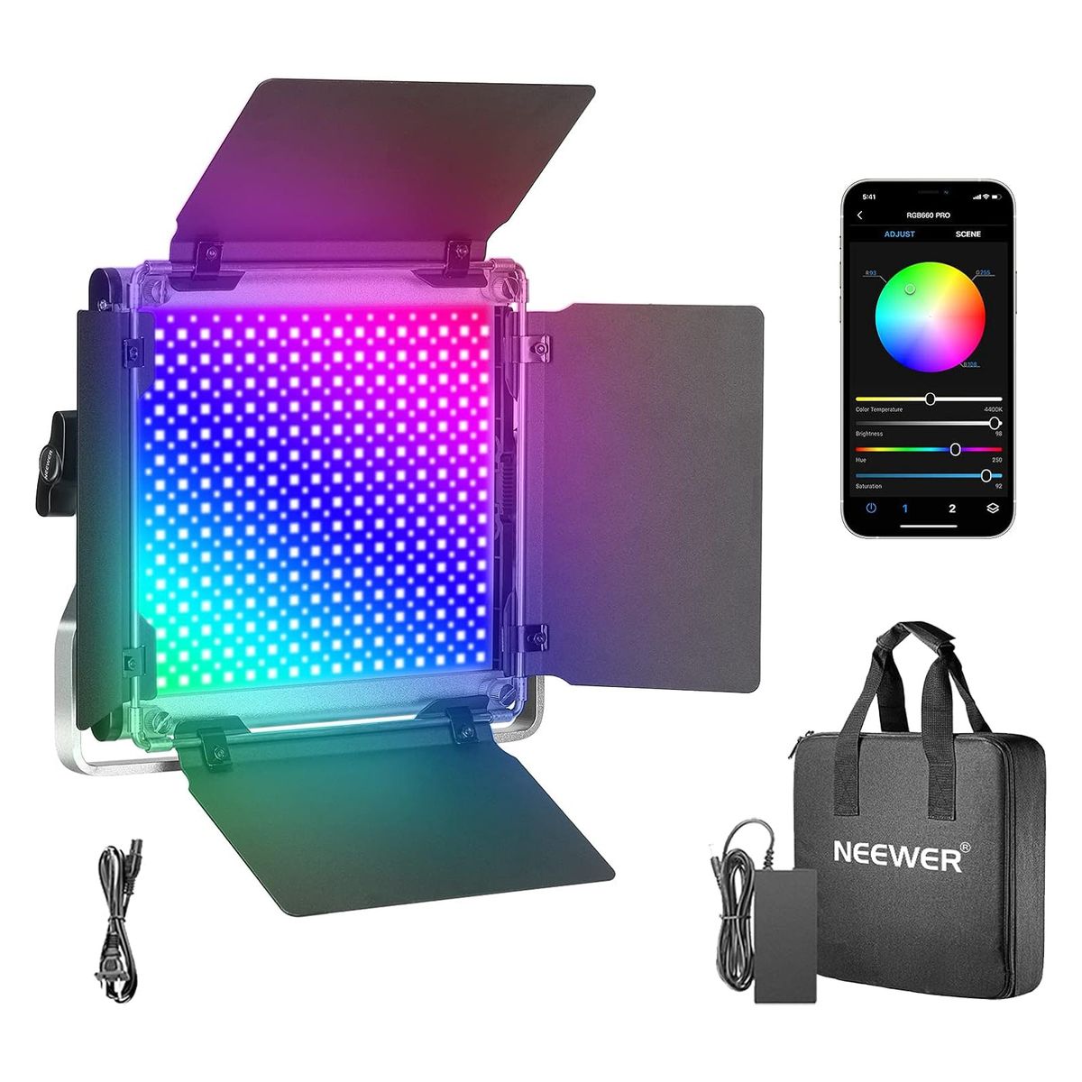 Neewer 660 PRO 50W RGB-WW LED Video Light Panel | Shop Today. Get it ...