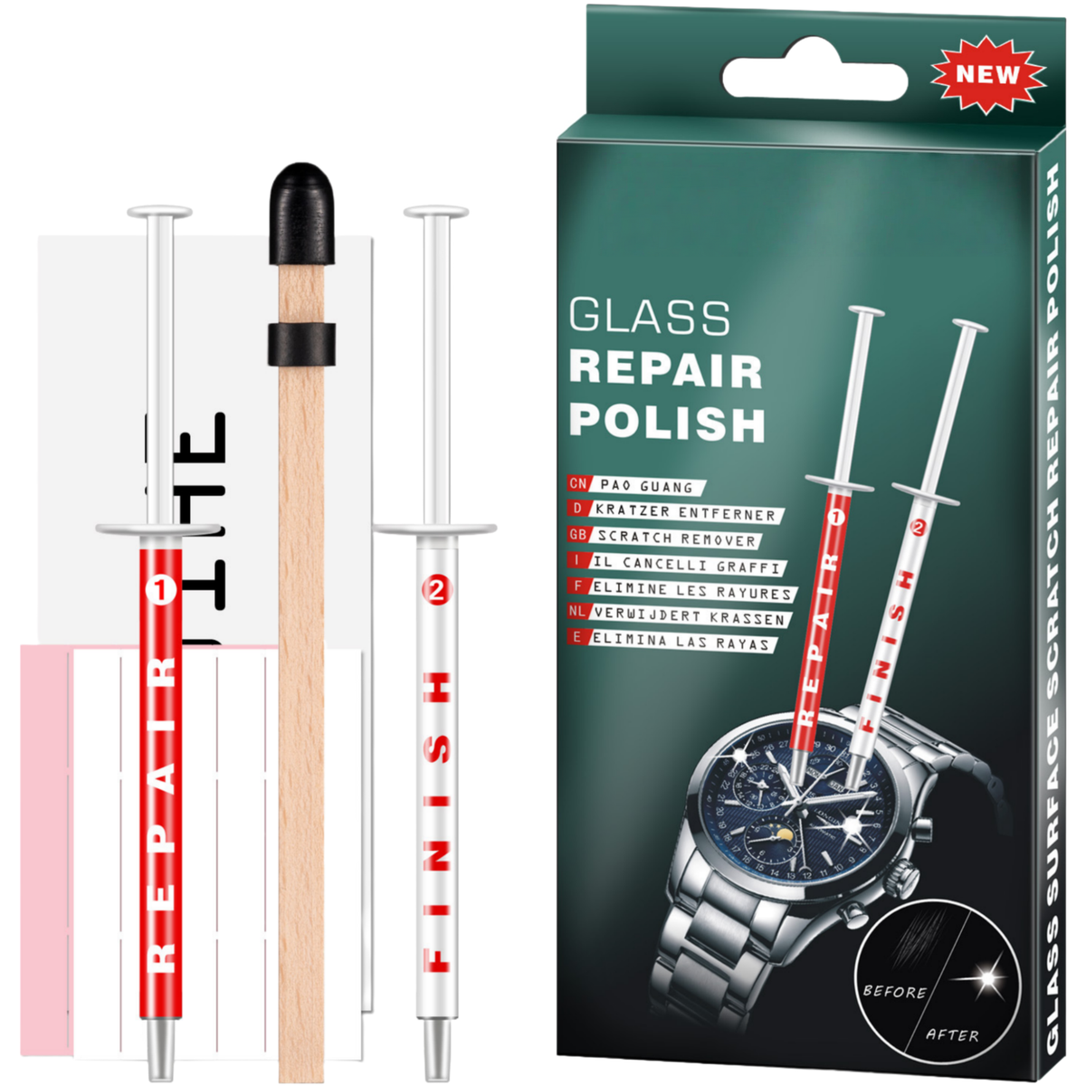 Watch Glass Polish Scratch Remover Watch Glass Scratch Repair Paste ...