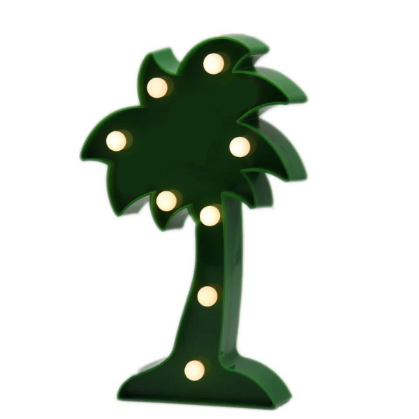Palm Tree Wall - Table Night Light - Room Decor - Green | Shop Today ...