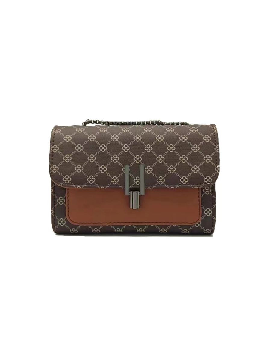 Women's crossbody Fashionable Quilted-Detailed Bag with Metal Chain ...
